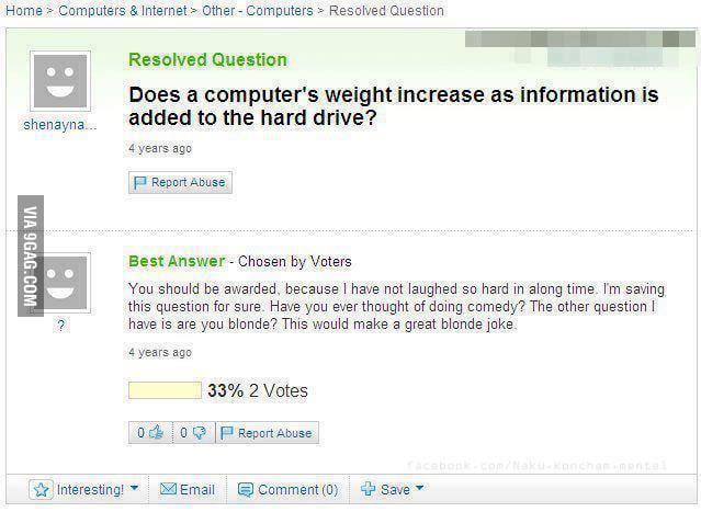 Computer weight - 9GAG