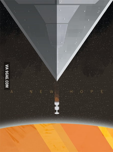Star Wars Simplistic Movie Poster: A New Hope - 9GAG