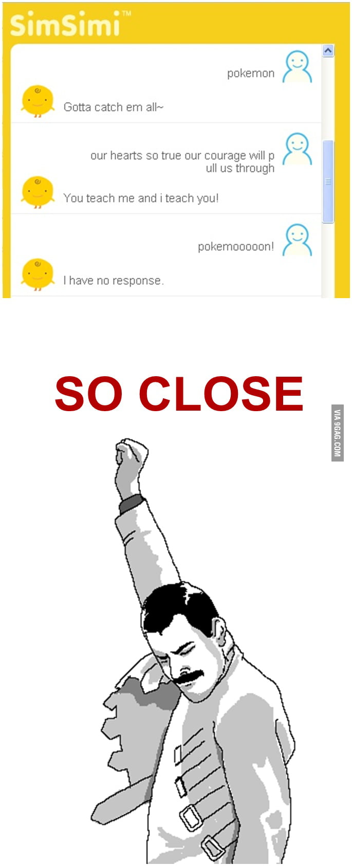 Trying my luck with SimSimi (part 1) - 9GAG