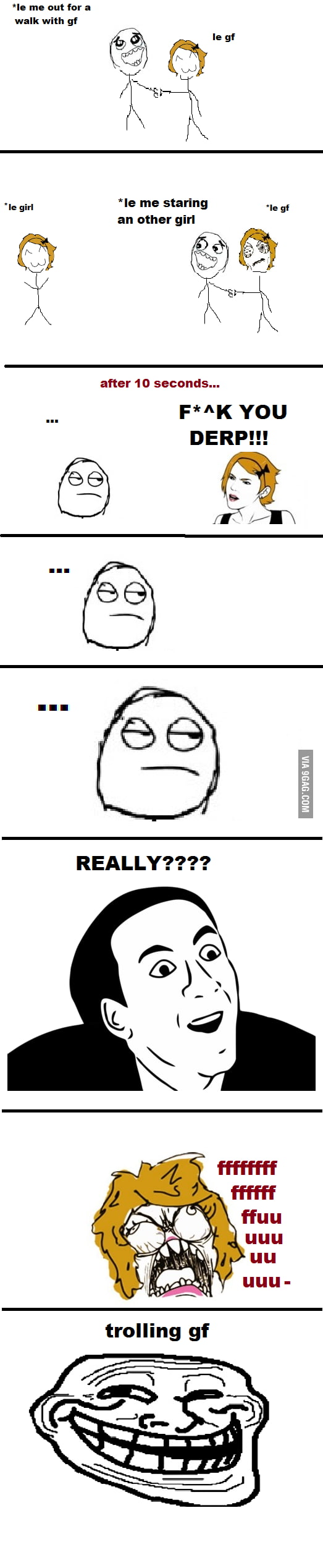 Trolling gf lvl: like a BOSS - 9GAG