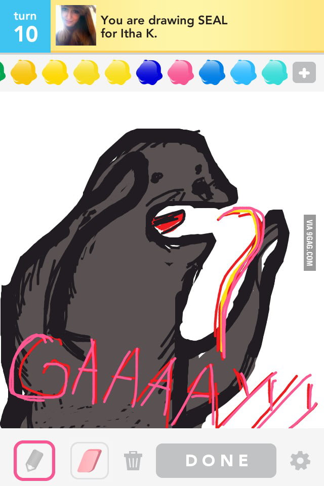 Draw Something like a baus. - 9GAG