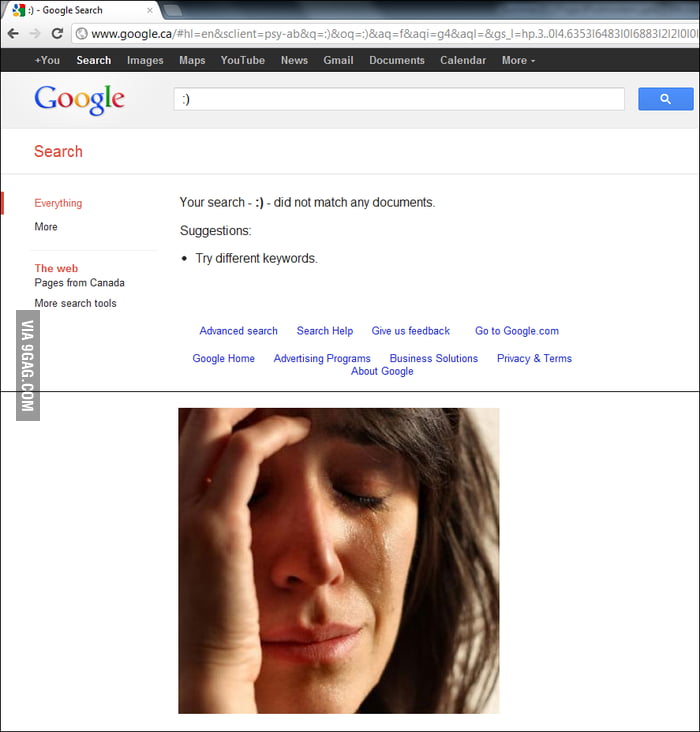 Google :( - 9GAG