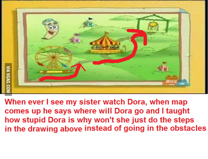 Dora the Stupid explorer - 9GAG