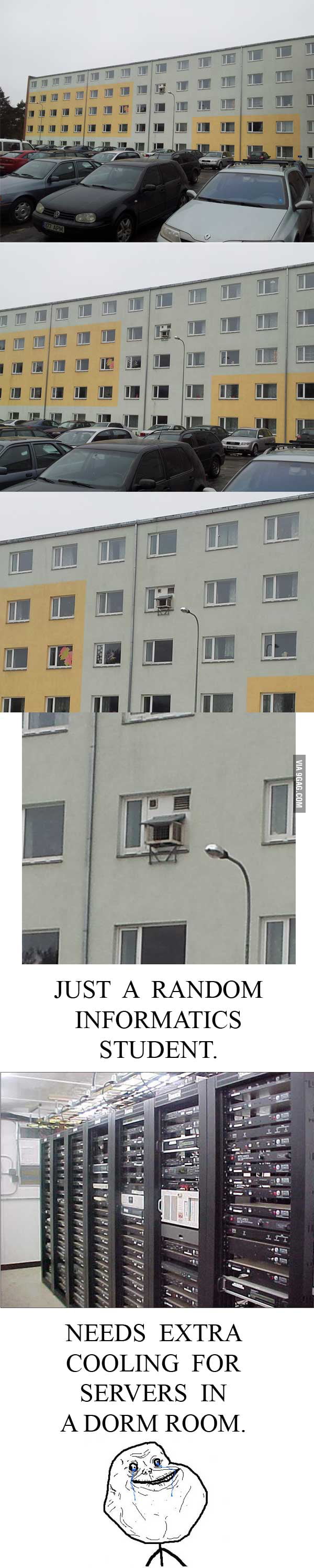 Random student in a dorm room. - 9GAG