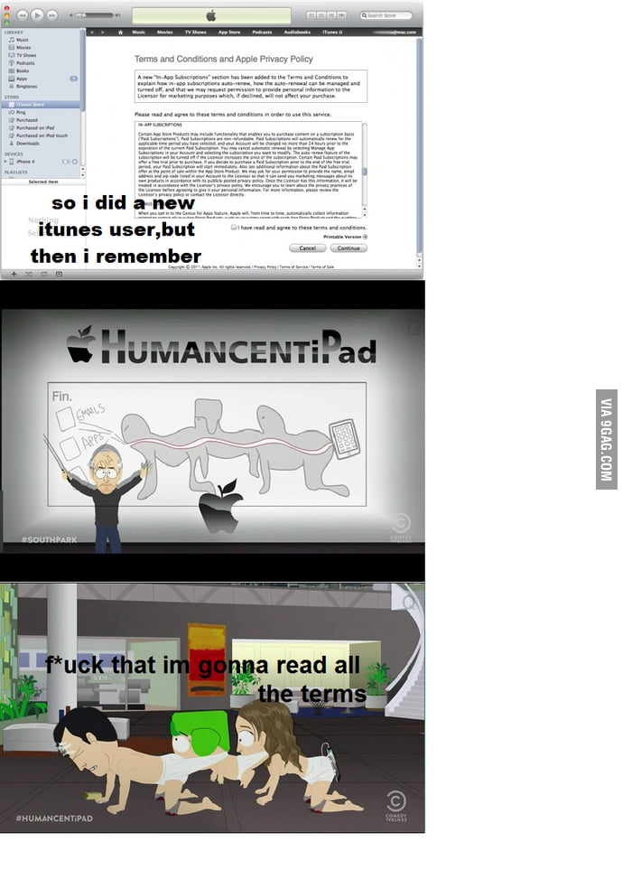 F*uck that I read all the terms - 9GAG