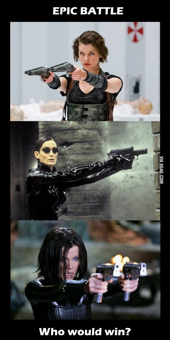 Alice vs Trinity vs Selene - 9GAG