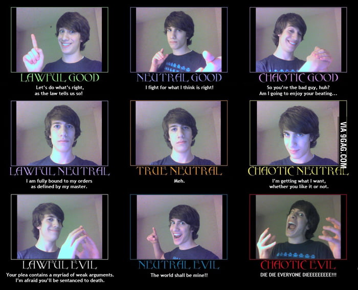 Alignment Chart - 9GAG