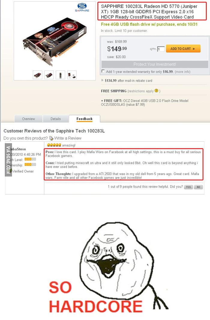 Ohh crap so hardcore... - 9GAG