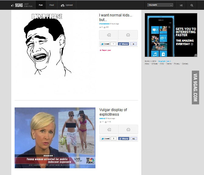 Epic Post Line-Up Win - 9GAG