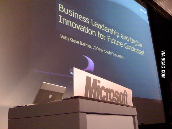 CEO of Microsoft's using... - 9GAG