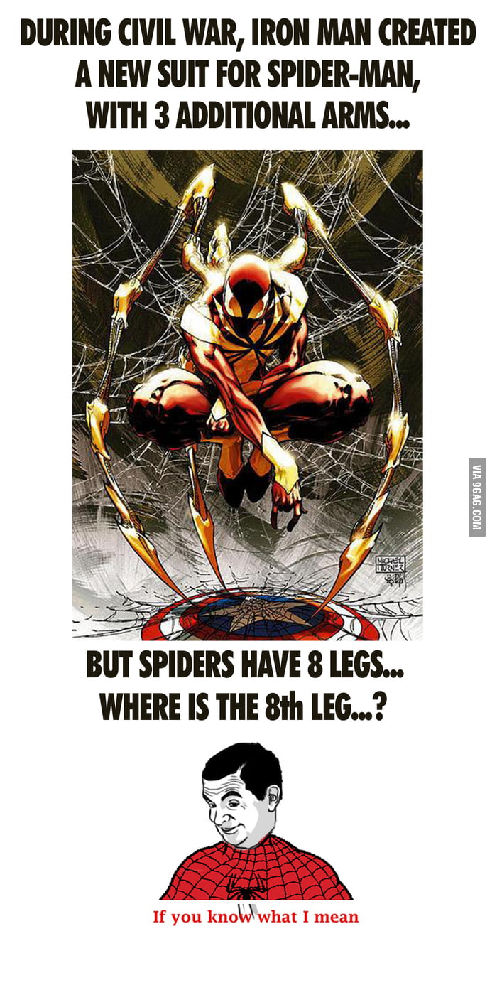 The 8th leg of spidey - 9GAG