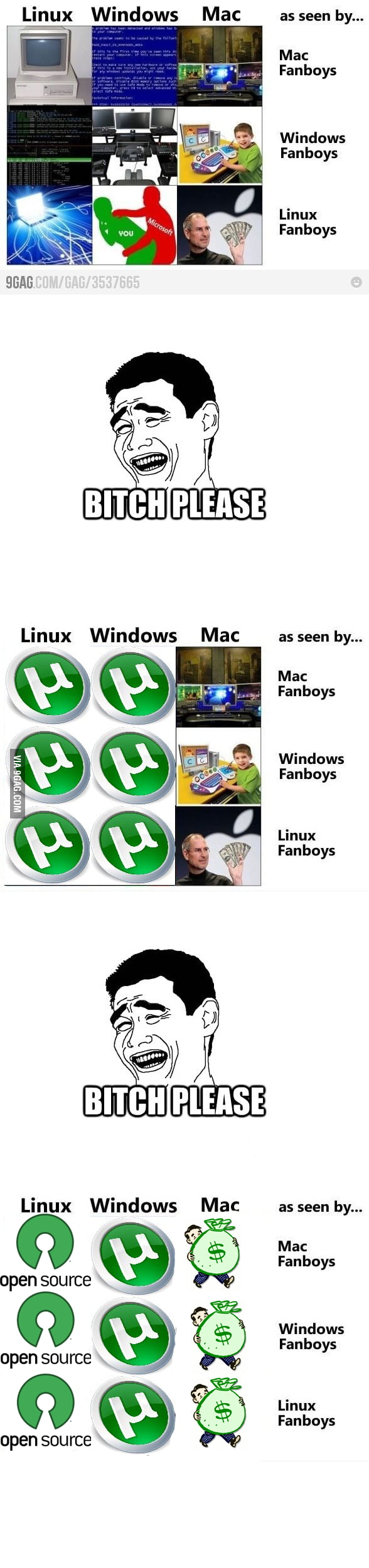 Linux VS Windows VS Mac - 9GAG