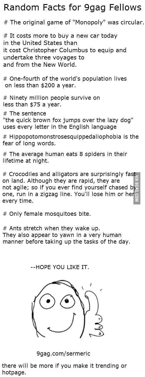 Facts For Fellows 9GAG