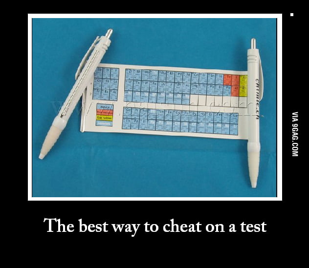 The best way to cheat on tests - 9GAG