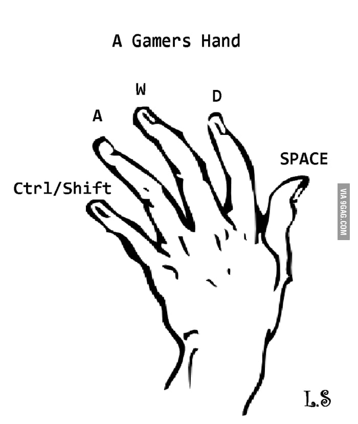 A True Gamers Left Hand - 9GAG