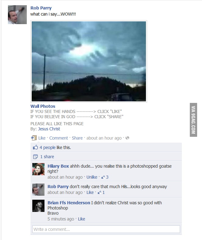 God approves of goatse - 9GAG