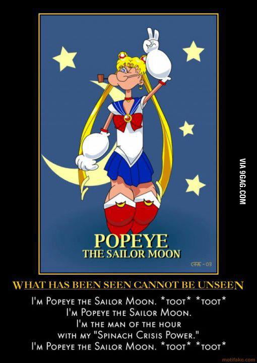 Popeye the Sailor Moon! - 9GAG