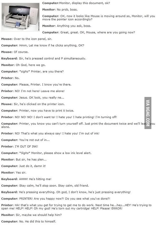 Scumbag Mr Printer - 9GAG