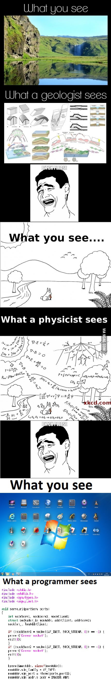 What a programmer sees - 9GAG