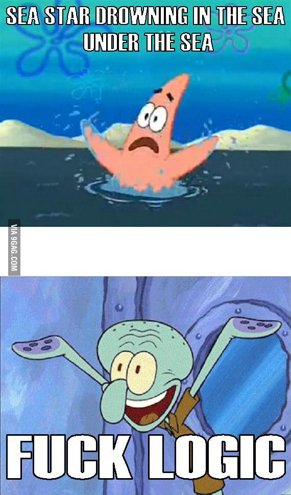 Spongebob logic - 9GAG