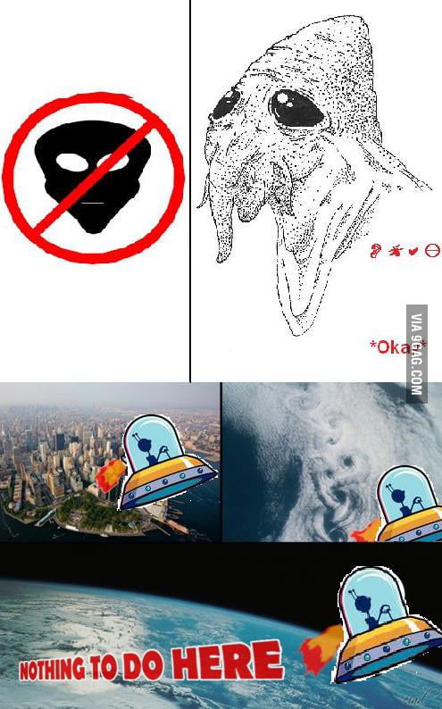 Disappointed alien - 9GAG