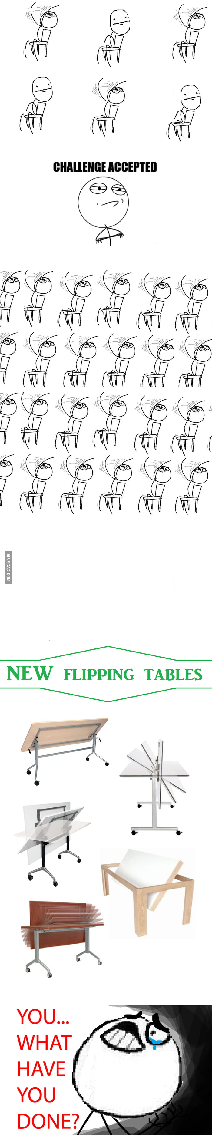 Sad Table Flipping Guy is sad... - 9GAG