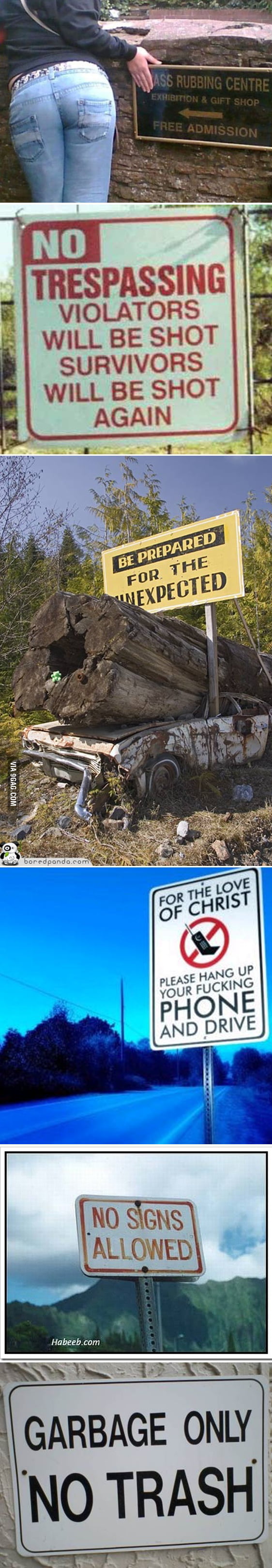 WORLD'S BEST SIGNS! :D - 9GAG