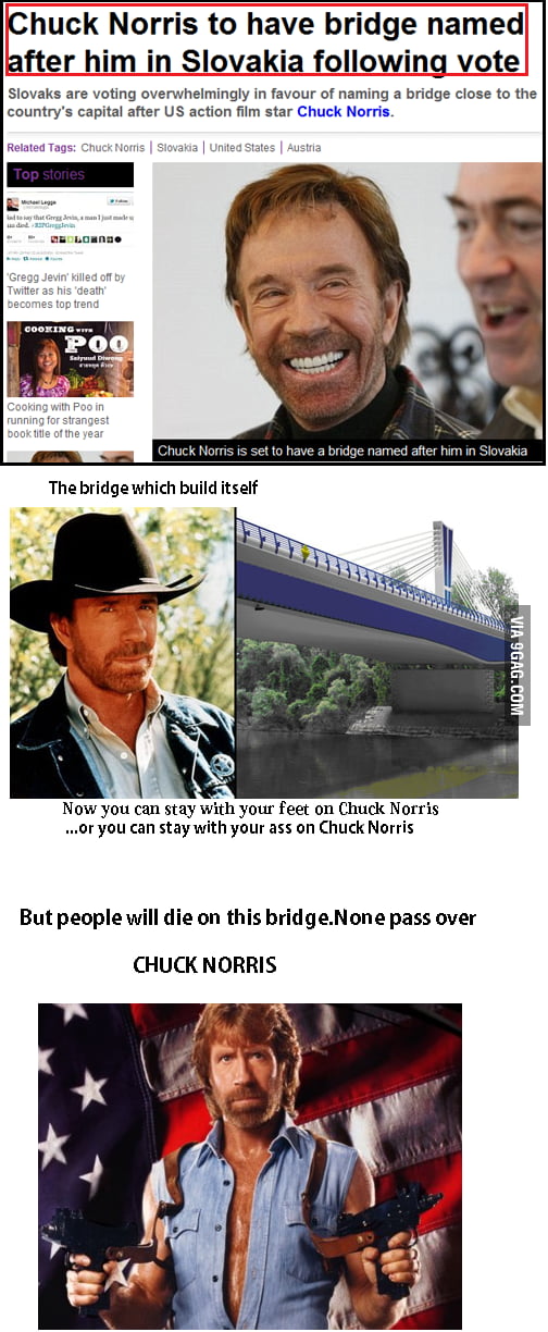 Chuck Norris Bridge - 9GAG