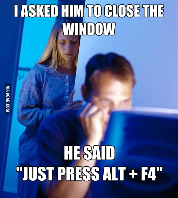 Click the X to close it! - 9GAG