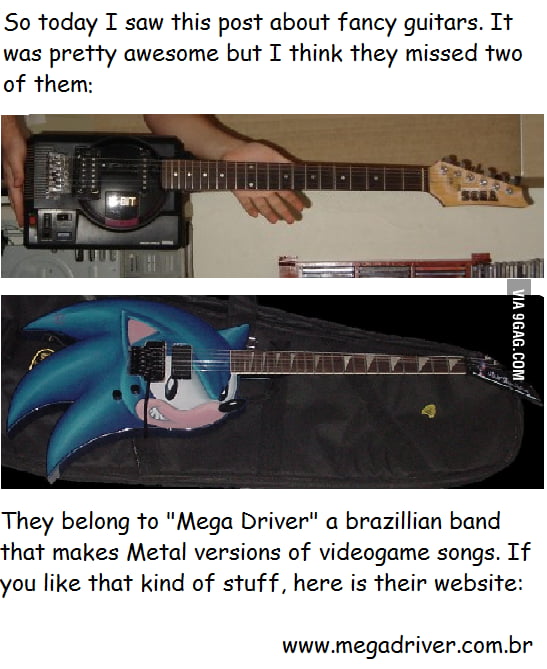Mega Drive guitars! - 9GAG