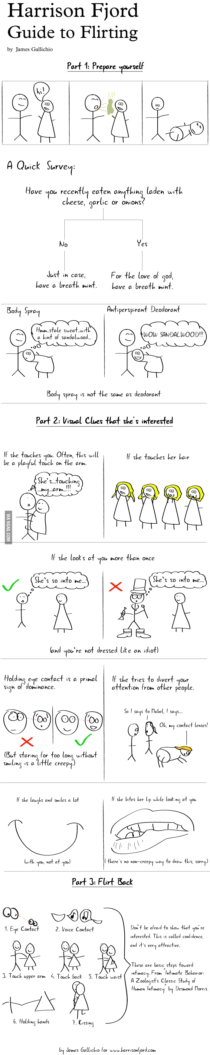 Cheat Sheet for Flirting - 9GAG