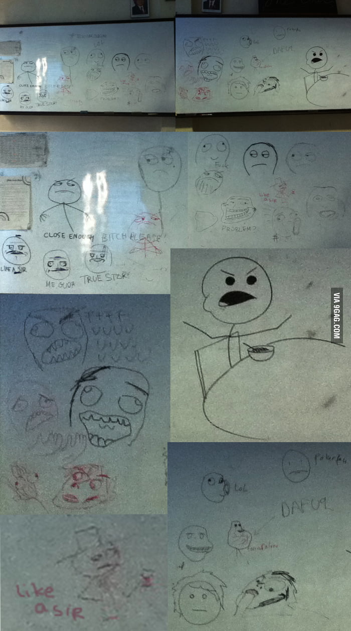 Meme on board (Simple meme draw) - 9GAG