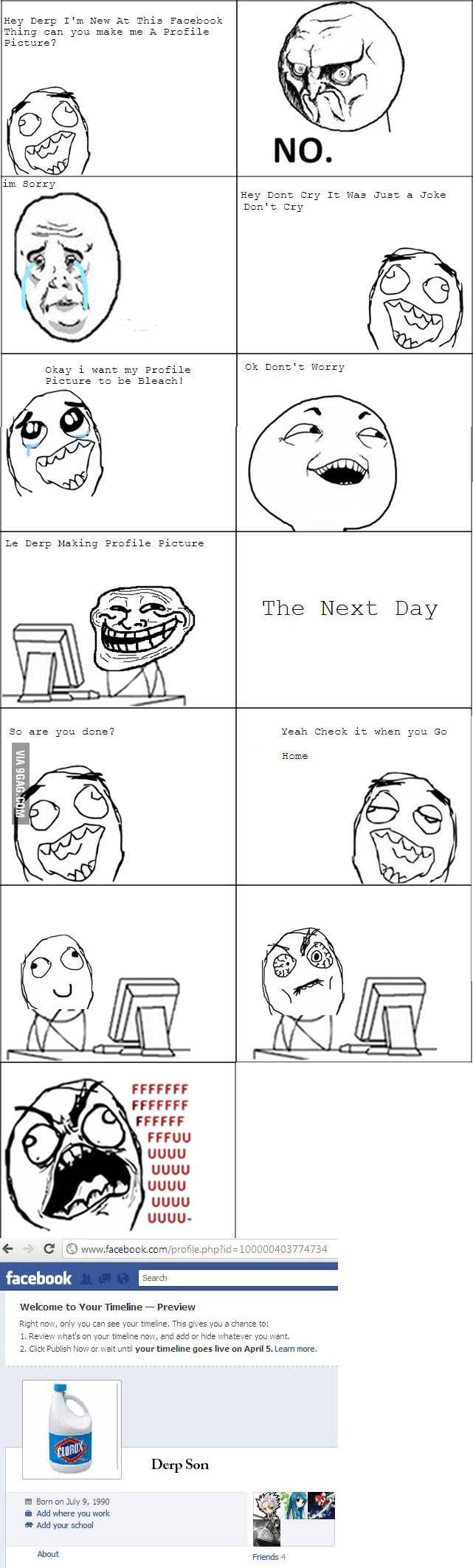 Profile Picture Trolling - 9GAG