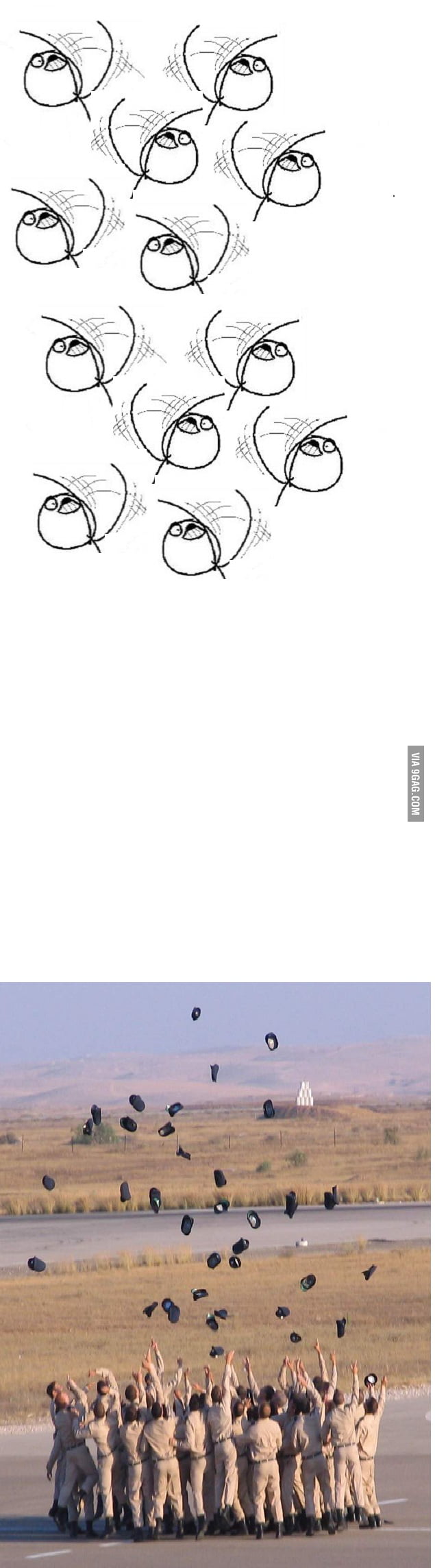 Meanwhile in Israel (Army Pilots Course completion) - 9GAG