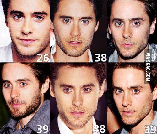Not aging Lvl. Jared Leto - 9GAG