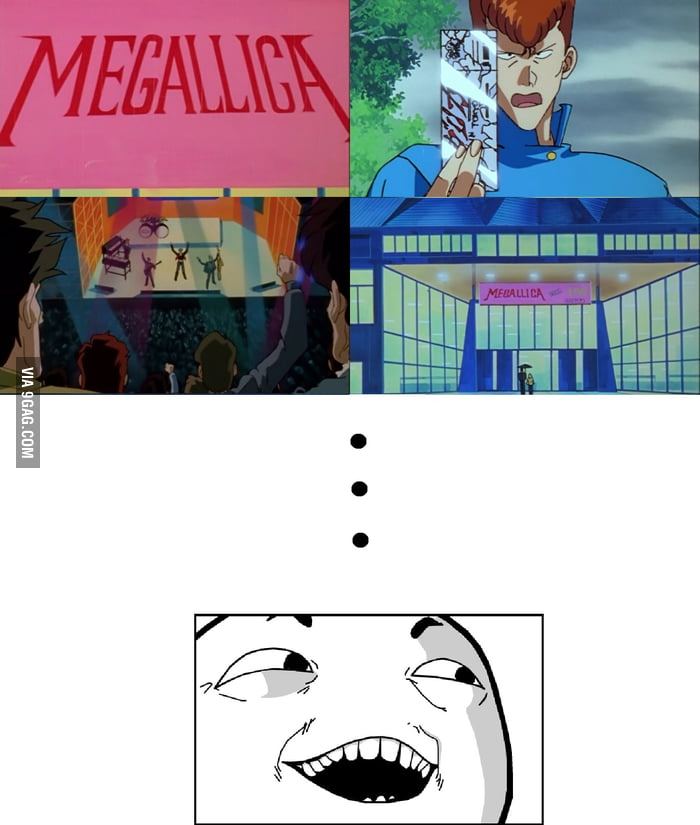 Just a 'Megallica' concert in Yu Yu Hakusho, - 9GAG