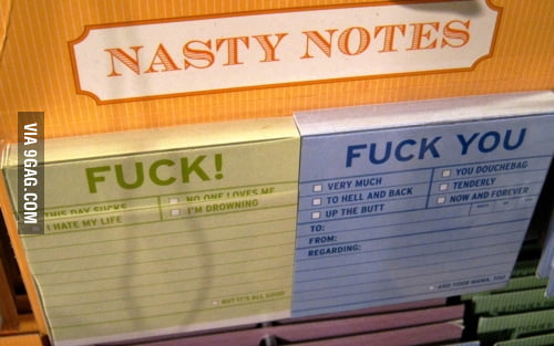 Nasty Notes - 9GAG
