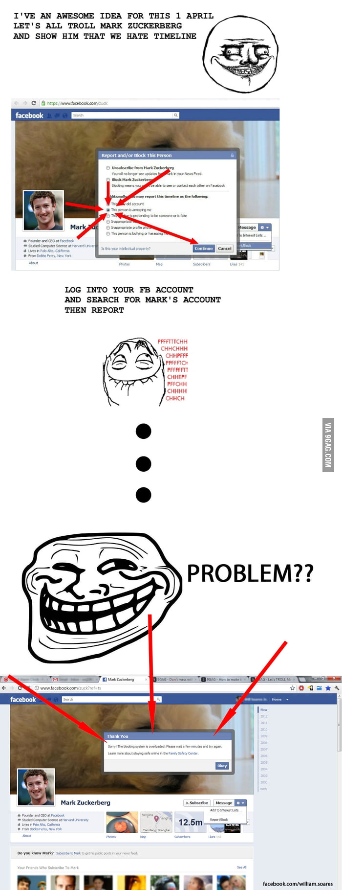 Problem, Mark? - Let's TROLL Mark ! - 9GAG