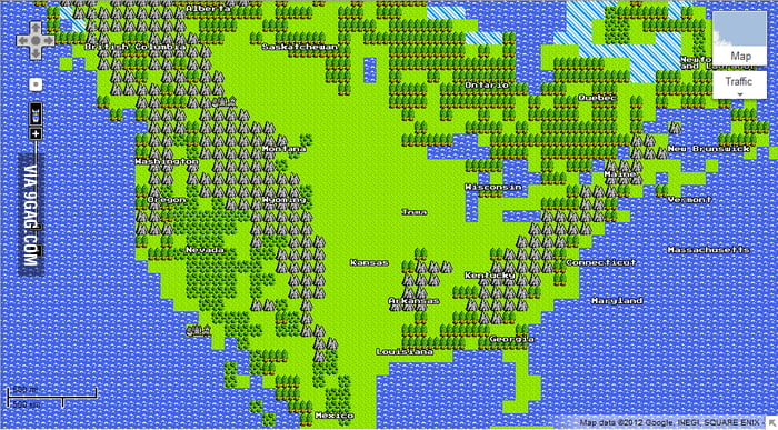 Epic google maps is epic for april fools day. - 9GAG