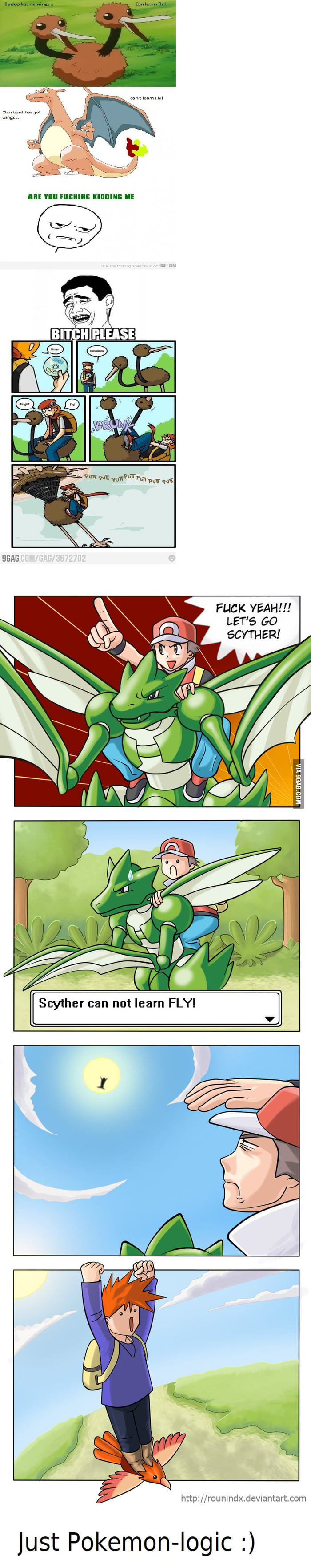 Pokemon logic of the HM fly - 9GAG