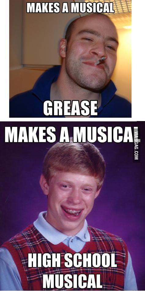 Good guy greg VS Bad Luck Brian - 9GAG