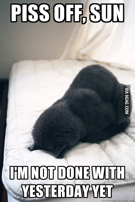 Piss off, sun! - 9GAG
