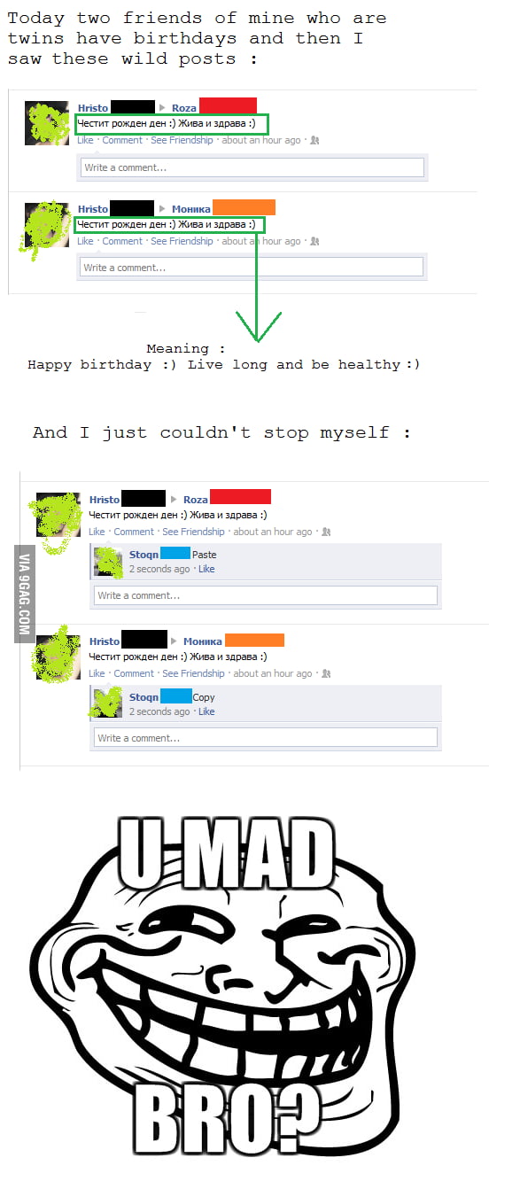 U MAD BRO ? :) - 9GAG