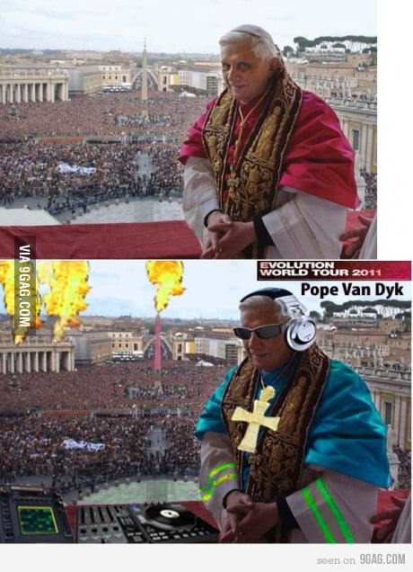 Just the Pope being awesome. - 9GAG