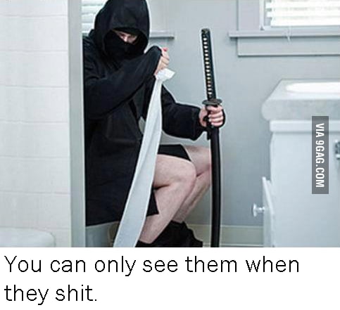 Only way to see ninja! - 9GAG