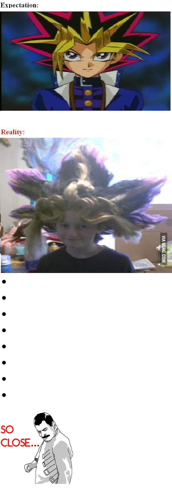 Cosplaying Yugi Moto's Hair - 9GAG