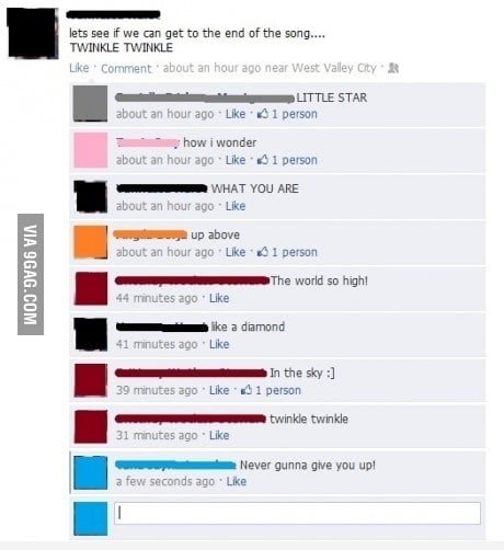 The new definition of "Rick Rolled" - 9GAG