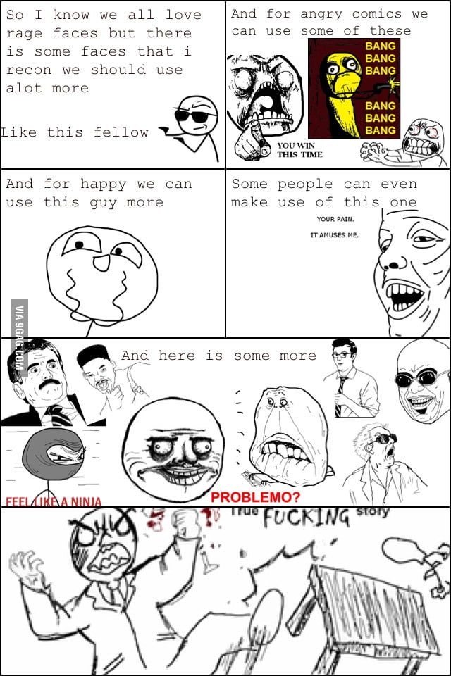 Some different rage faces - 9GAG