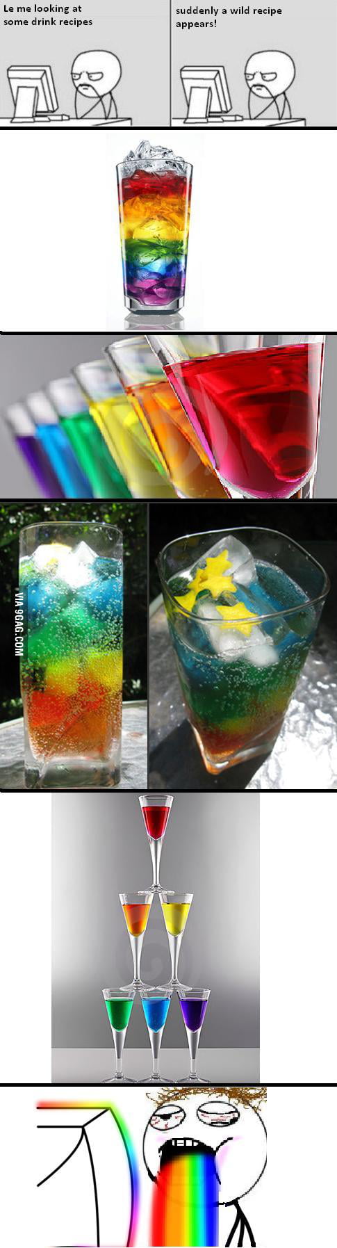 PUKING rainbows - 9GAG