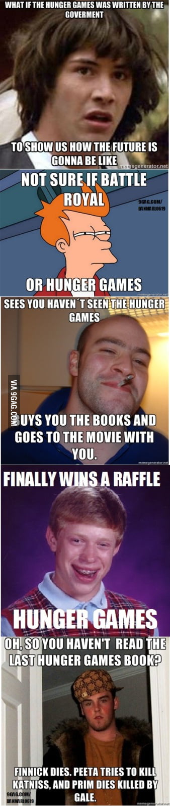 Meme reactions to The Hunger Games. - 9GAG